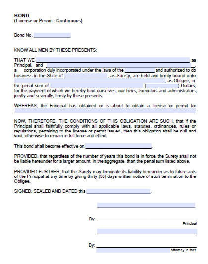 Sonoma County Permit/License Bond | Secure this Bond Easily